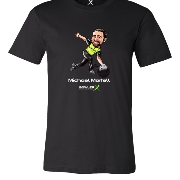 Michael Martell PBA Caricature Bowling Shirt - BowlerX.com