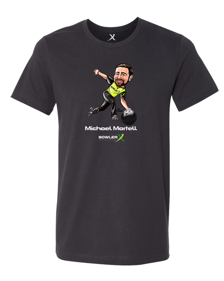 Michael Martell PBA Caricature Bowling Shirt - BowlerX.com