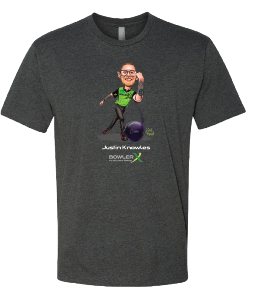 Justin Knowles PBA Caricature Bowling Shirt - BowlerX.com