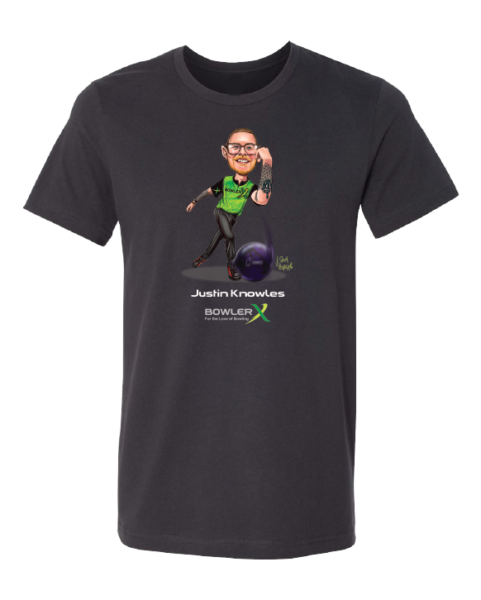 Justin Knowles PBA Caricature Bowling Shirt - BowlerX.com