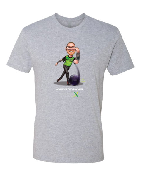 Justin Knowles PBA Caricature Bowling Shirt - BowlerX.com