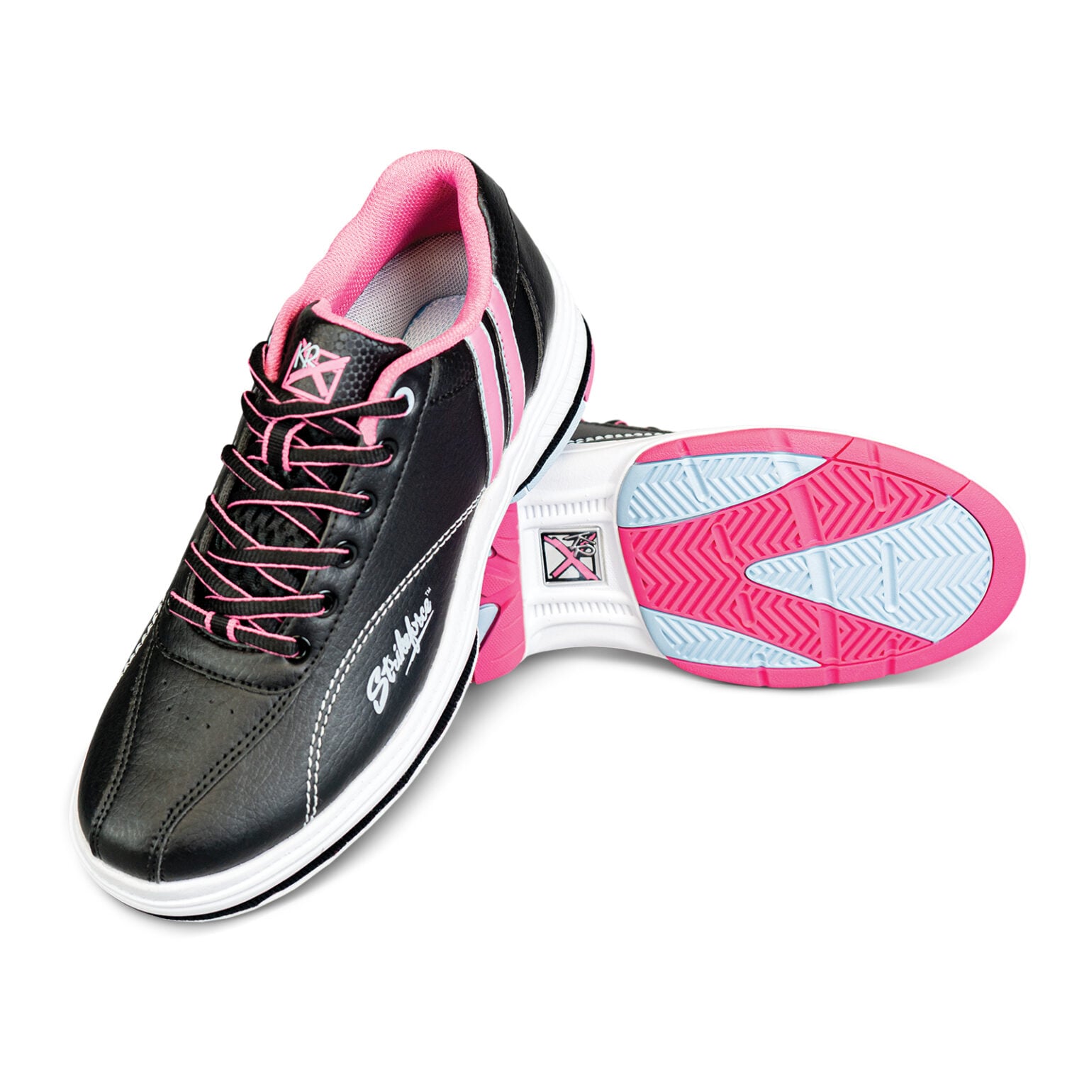 KR Strikeforce Starr Women's Right Handed Bowling Shoes Black/Pink/Blue ...