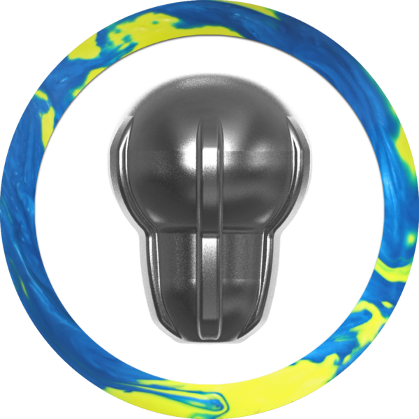 Motiv Max Thrill Pearl Blue/Yellow Bowling Ball - BowlerX.com