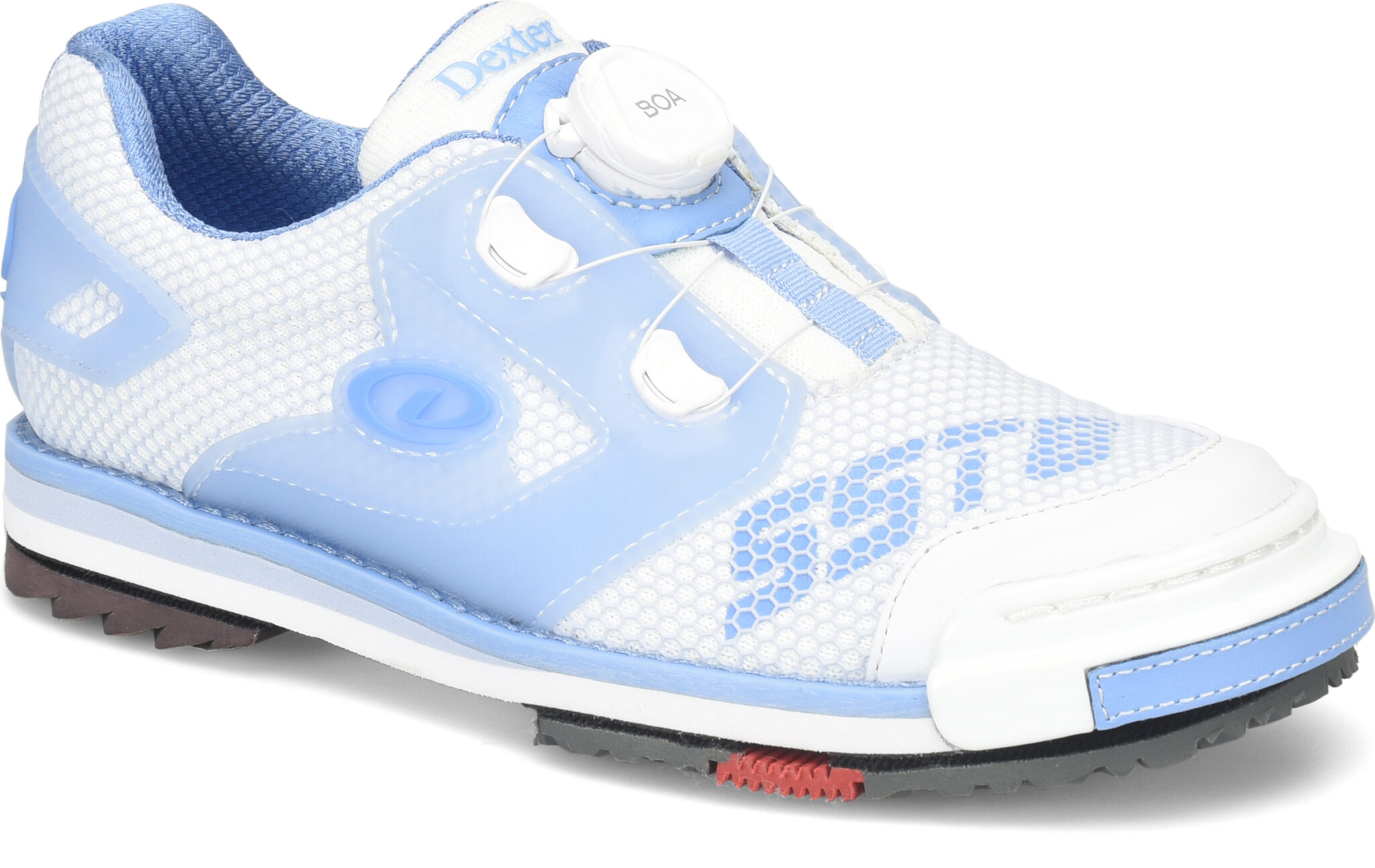 Dexter SST 8 Power Frame BOA Women's Bowling Shoes White/Blue - BowlerX.com