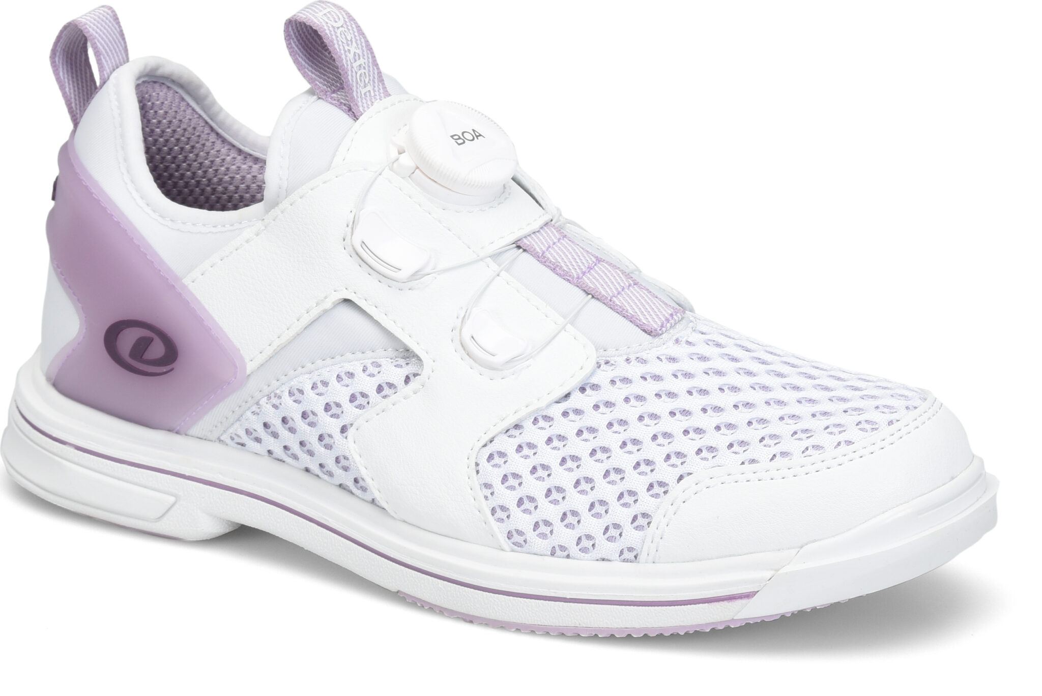 Dexter Pro BOA Women's Bowling Shoes White/Lavender - BowlerX.com